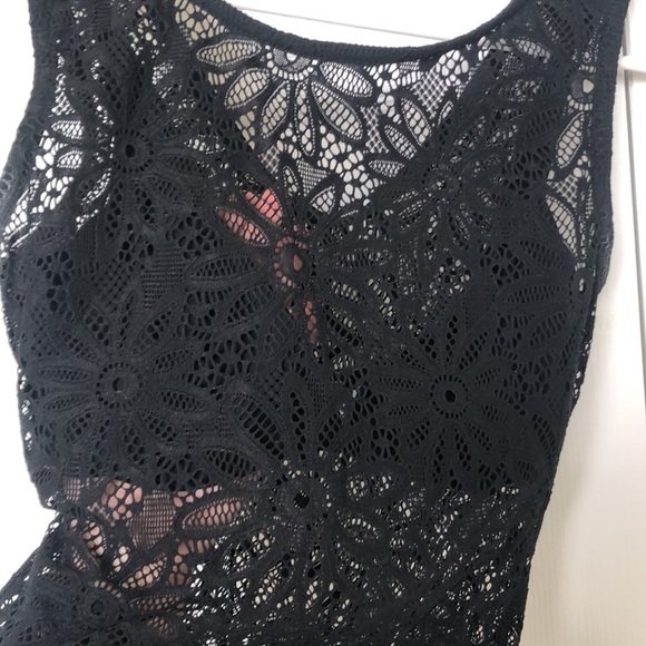 Swim | Lacy Seethrough One Piece Swimsuit | Poshmark